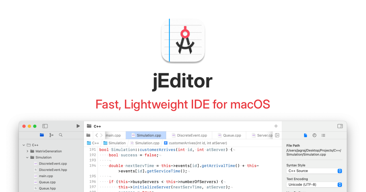 jEditor - Fast & Powerful Code Editor for Mac | Sientosh